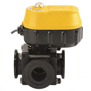 MEVX200SL, M200 FLANGE 3-WAY ELECTRIC ON/OFF VALVE - M200 FLANGE SIDE INLET