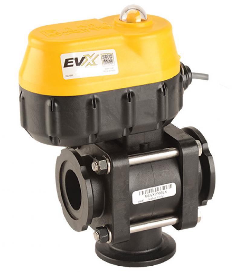 MEVX200BL, M200 FLANGE 3-WAY ELECTRIC ON/OFF VALVE - M200 FLANGE BOTTOM INLET