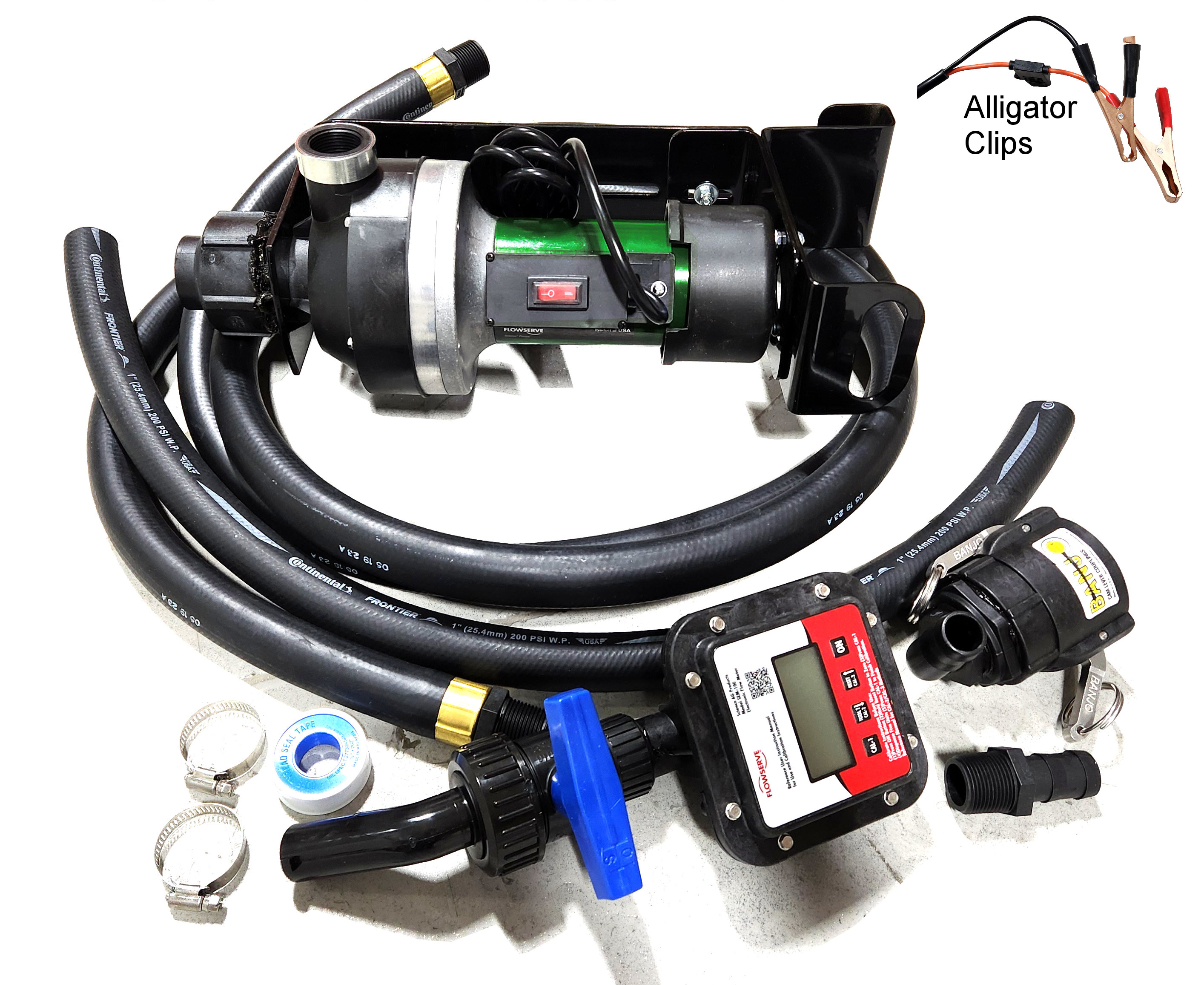 CT6-1V5GA-000, 12V STANDARD IBC CAGE PUMP KIT WITH METER, VITON ...