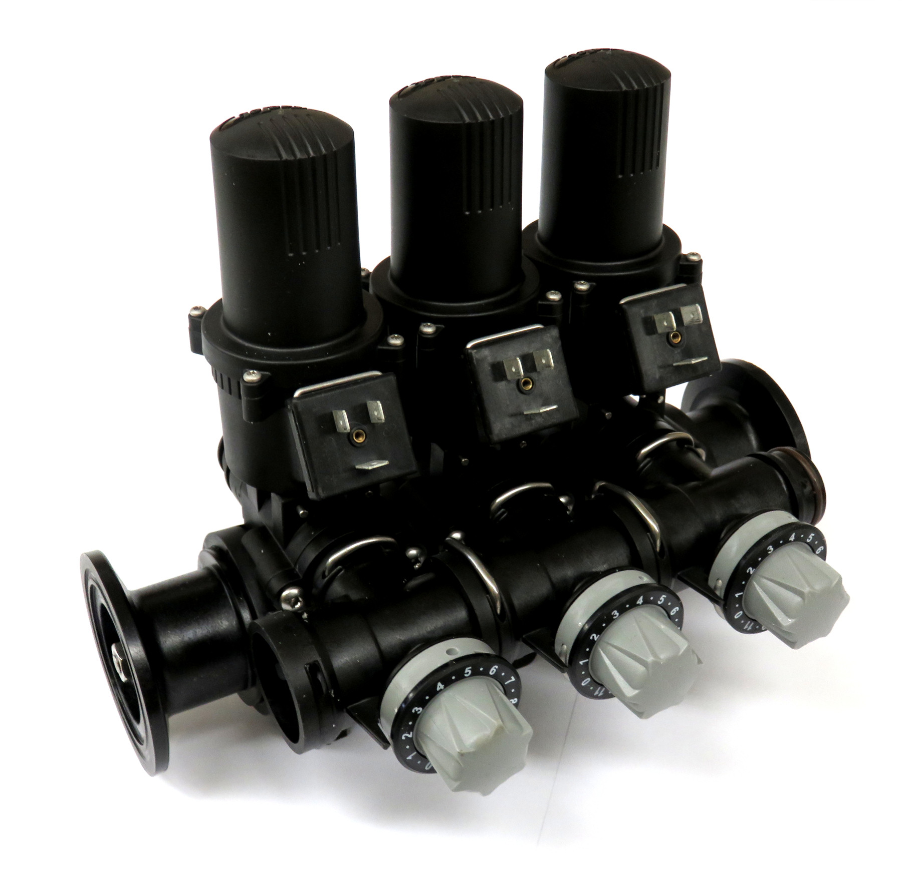 433EC-3F75-D, 430 SERIES 3 SECTION 3-WAY ON/OFF VALVE MANIFOLD WITH METERED BYPASS, EC SERIES ...