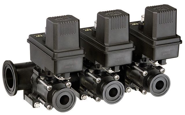 453BEC-2F-P, 450 SERIES 3 SECTION ON/OFF VALVE MANIFOLD, EC SERIES LE